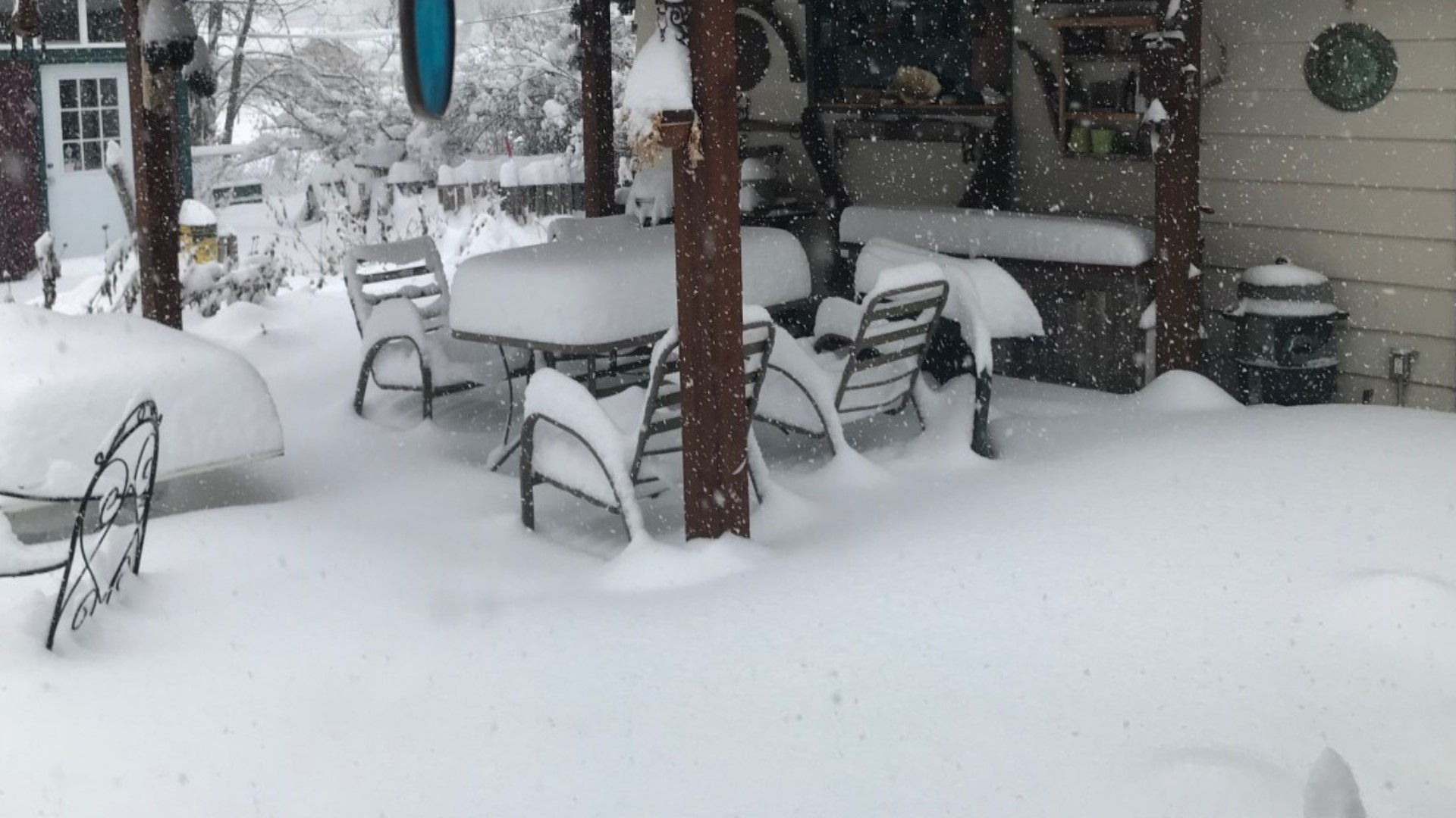 PHOTOS: Your snow-covered patio furniture after the November storm | 9news.com