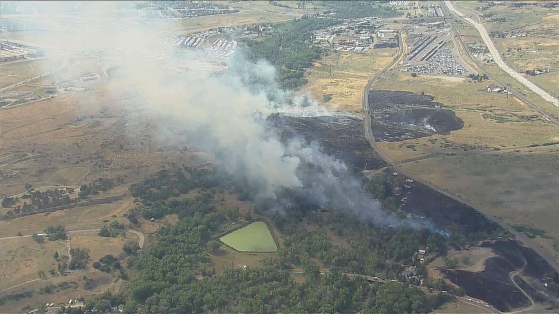 Brush fires near Chatfield Reservoir in Douglas County 90% contained ...