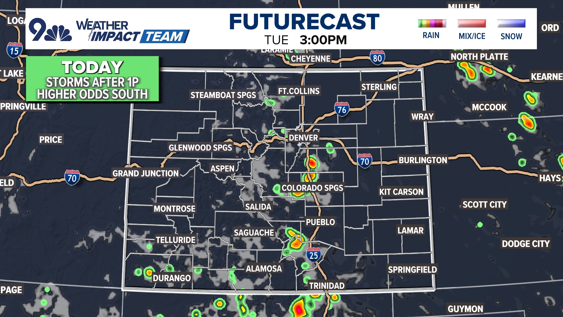 Severe weather back in Colorado: Storm chances increase Tuesday in ...
