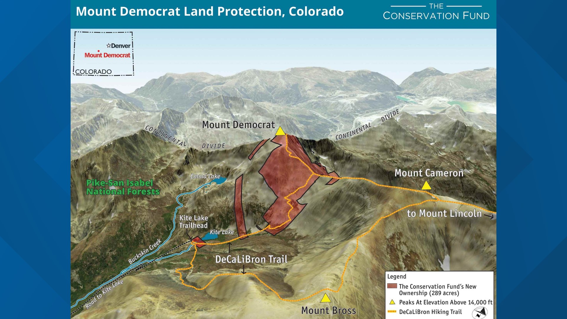 Private owner sells Mount Democrat land, opening 14er to hikers | 9news.com