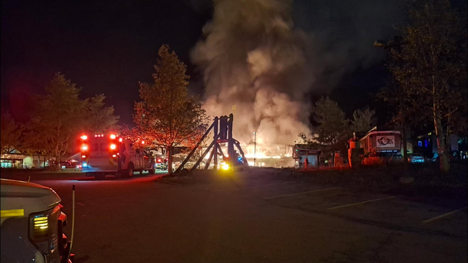 Fire at Caribou Village Shopping Center destroys Nederland businesses ...