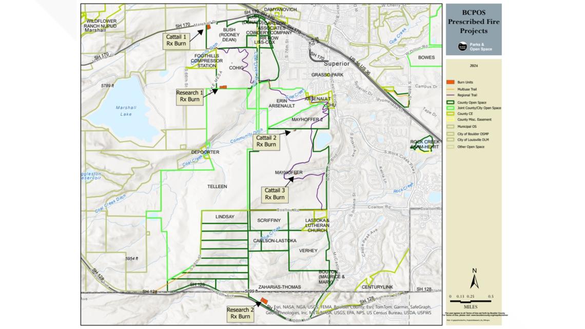 Boulder County postpones prescribed burns west of Superior Tuesday ...