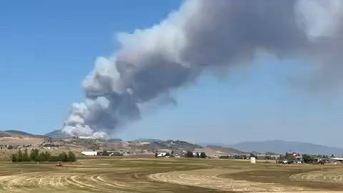 Alexander Mountain Fire time lapse | 9news.com