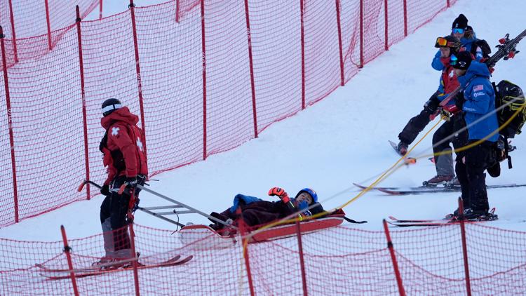 Mikaela Shiffrin suffers abdominal puncture injury | 9news.com