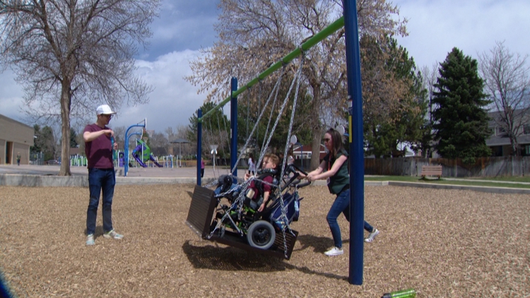 Wheelchair-accessible swing installed at Governor's Ranch Elementary ...
