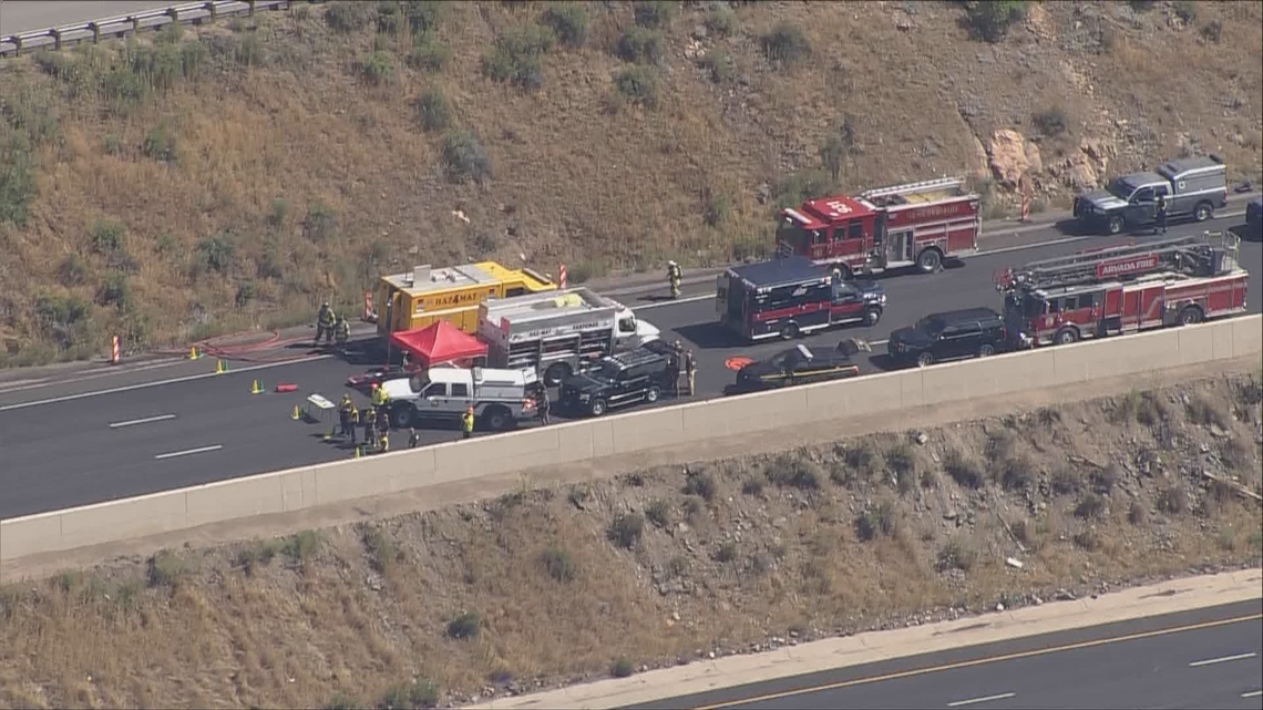 I-70 reopens after acid leakage incident west of Denver area | 9news.com