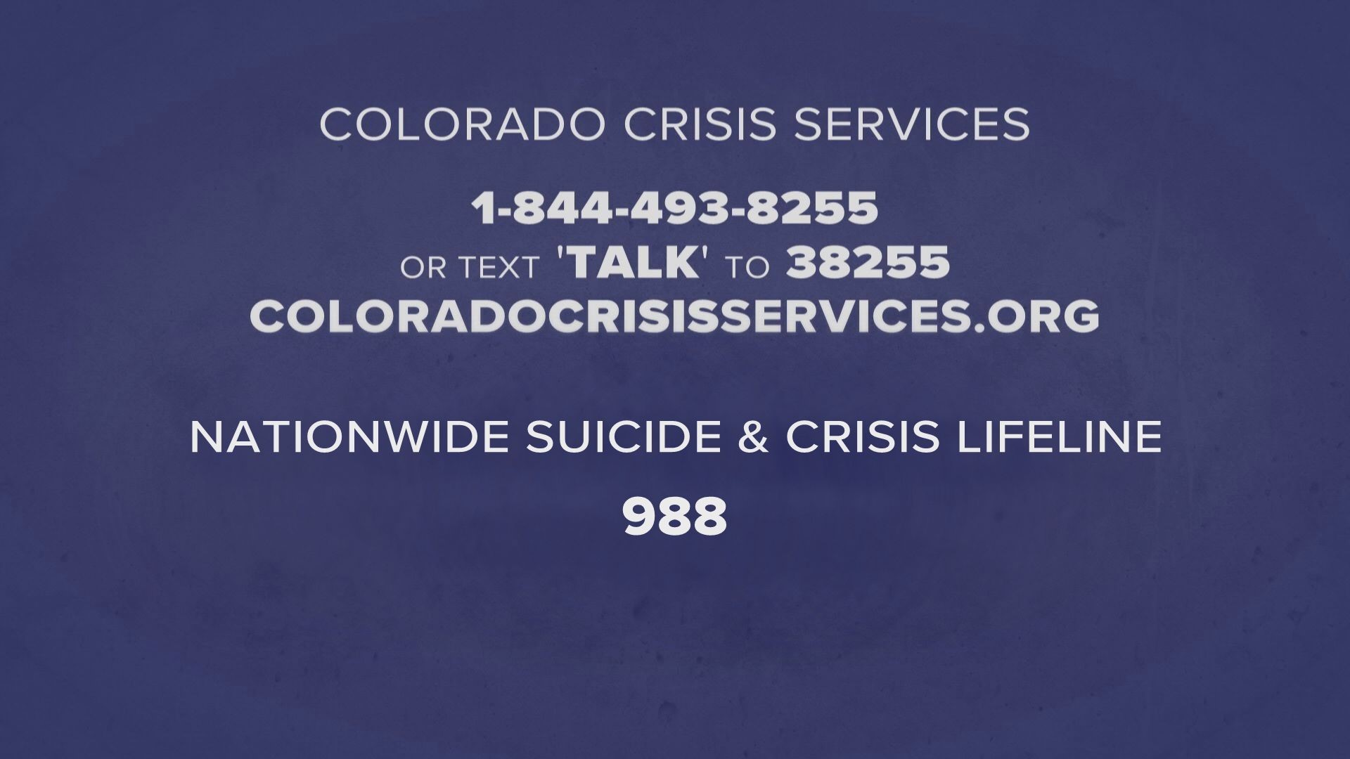 Mental health help, addiction resources for Colorado | 9news.com