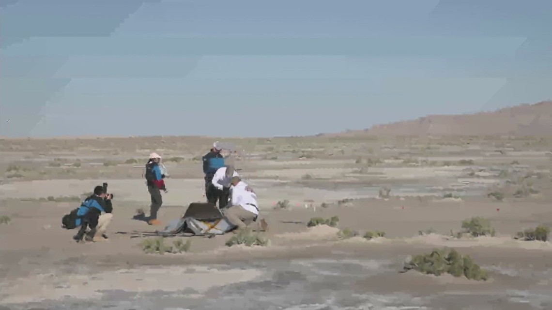 Nasas First Asteroid Samples Land On Earth After Release From