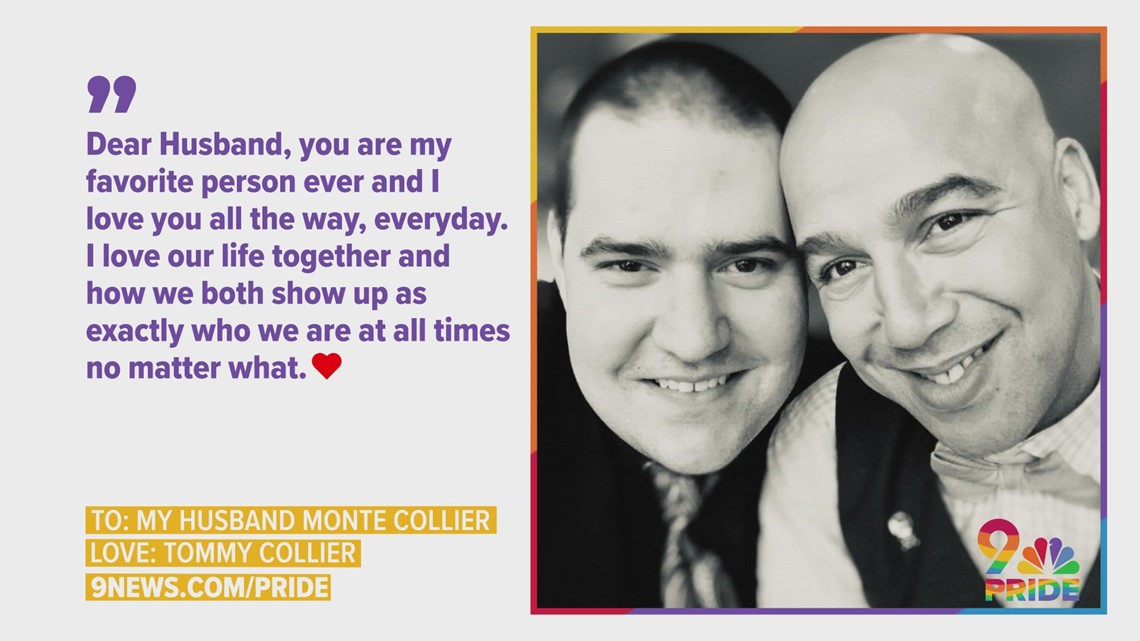 PRIDE: To My Husband Monte Collier; Love Tommy Collier | 9news.com