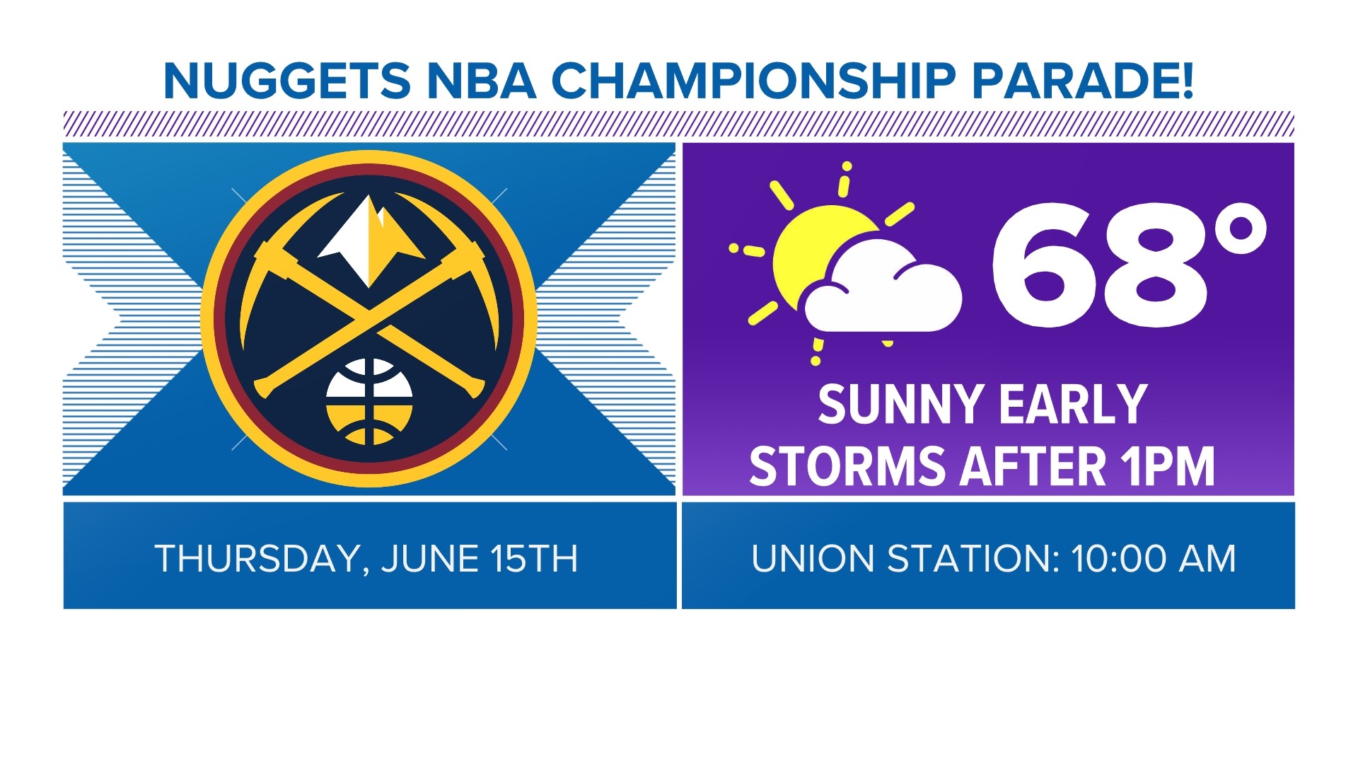 Denver Nuggets parade: Route, start time, what to know Thursday | 9news.com