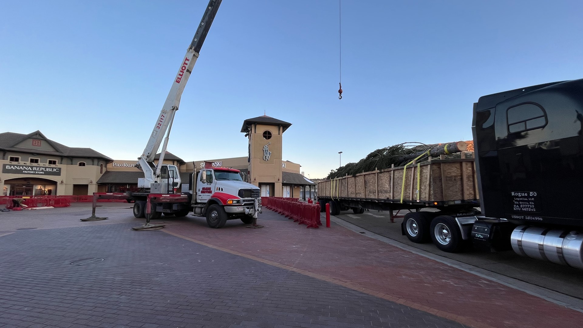 Outlets at Castle Rock lights pretty 55-foot Christmas tree | 9news.com