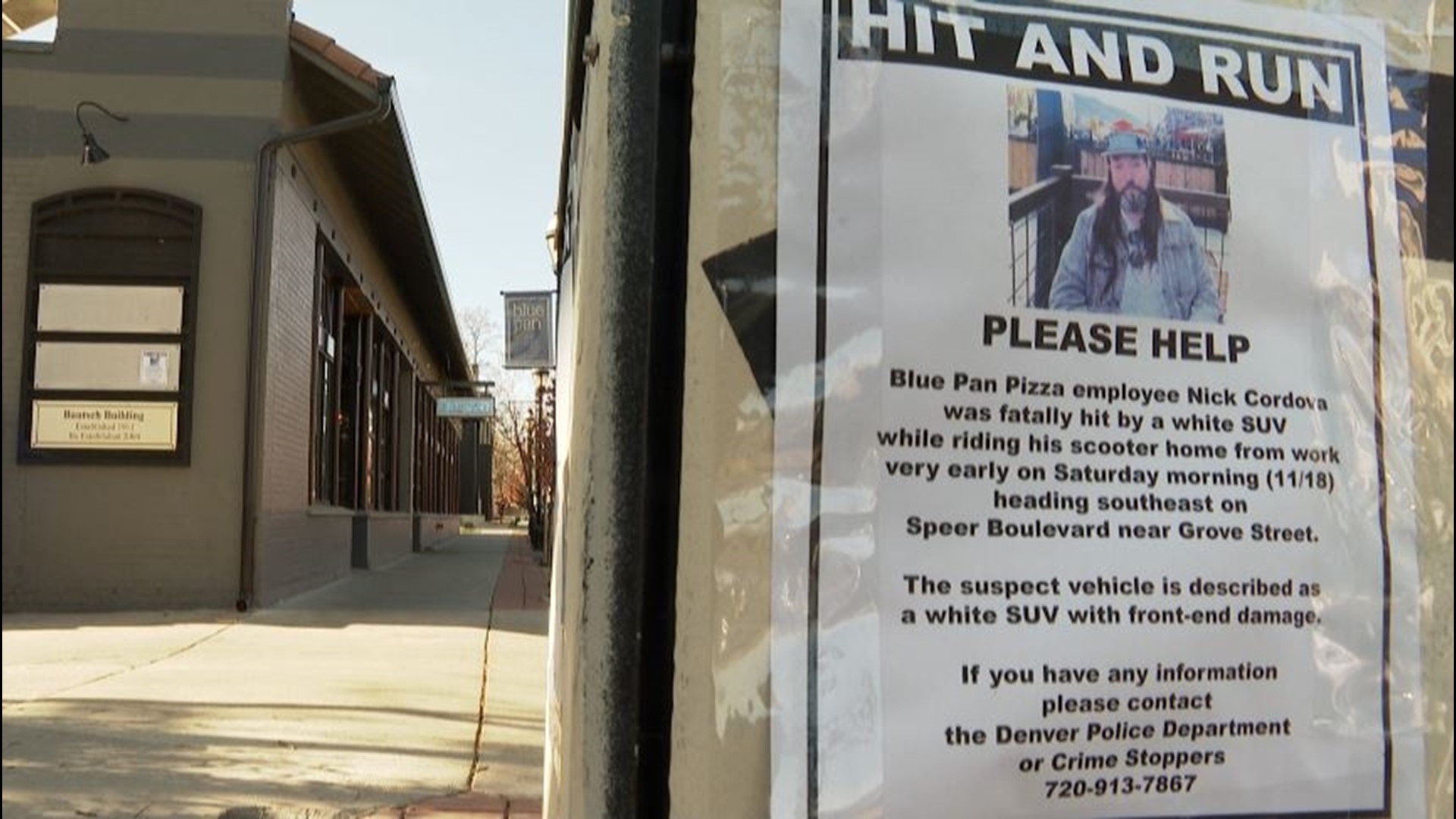 Blue Pan Pizza employee killed in hit-and-run in Denver | 9news.com