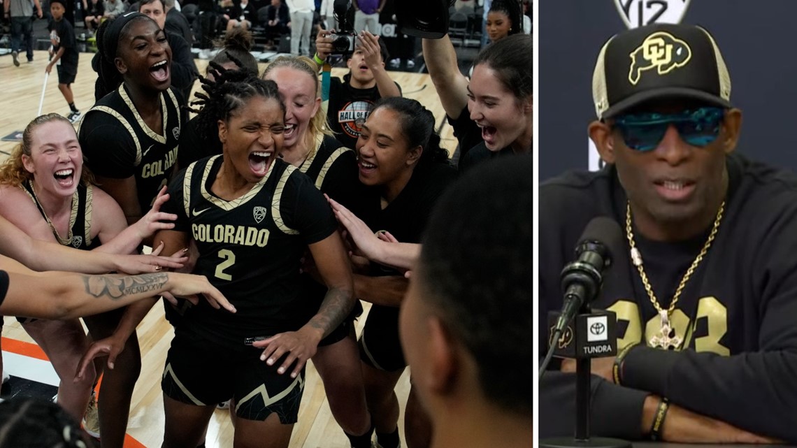 Deion Sanders reacts to Colorado's stunning upset of No. 1 LSU | 9news.com