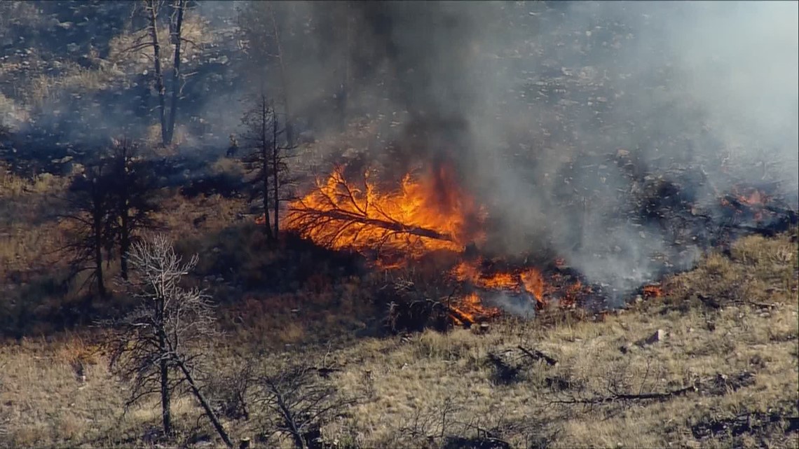 Small wildfire burns north of Boulder | 9news.com