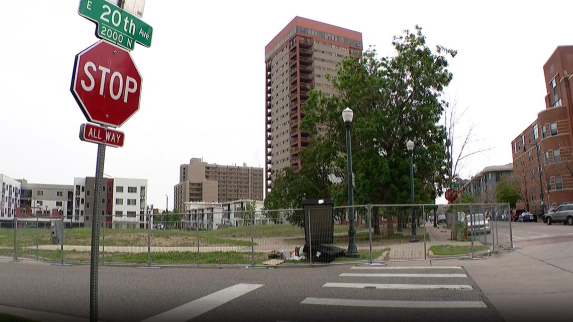 Fence intended to block homeless camps also blocks sidewalk | 9news.com