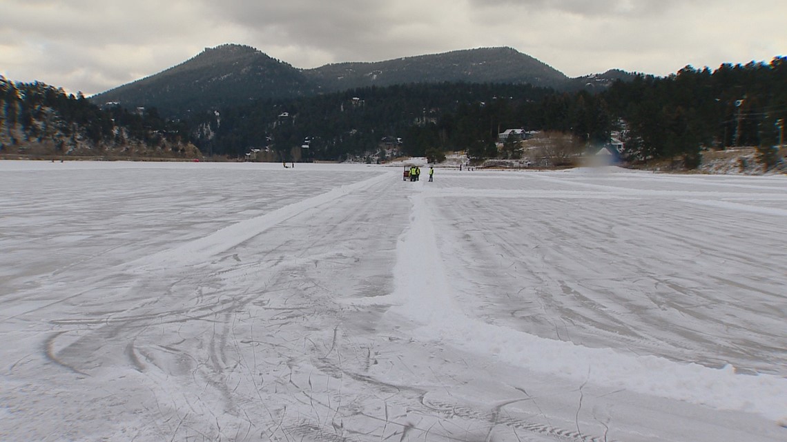 Evergreen Lake skating rink almost ready to open | 9news.com