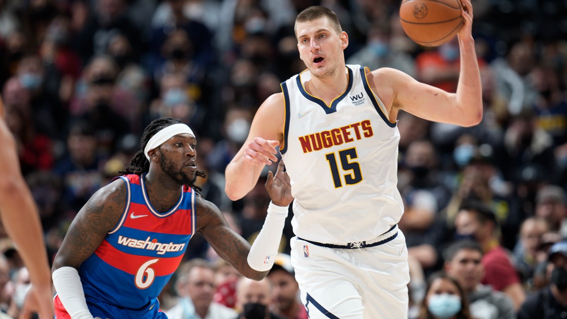 Nikola Jokic just misses triple-double, Nuggets top Wizards | 9news.com