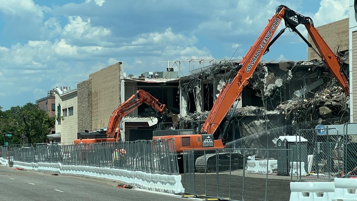 Former Crate & Barrel, Sears demolished in Denver for redevelopment ...