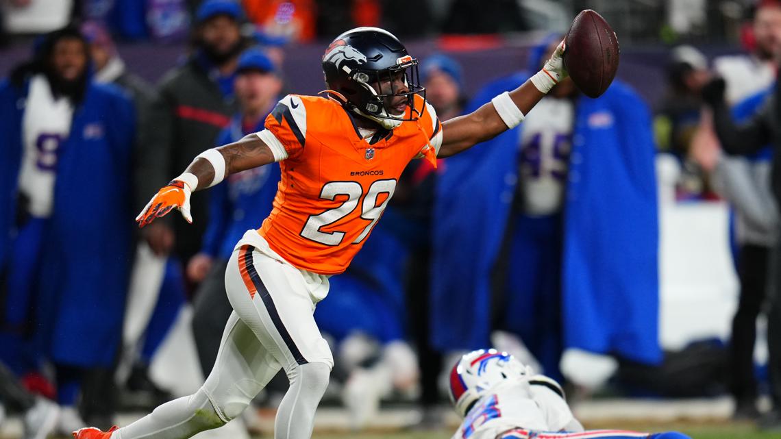McMillian interception lifts Broncos past Bills, 33-30 in playoff ...