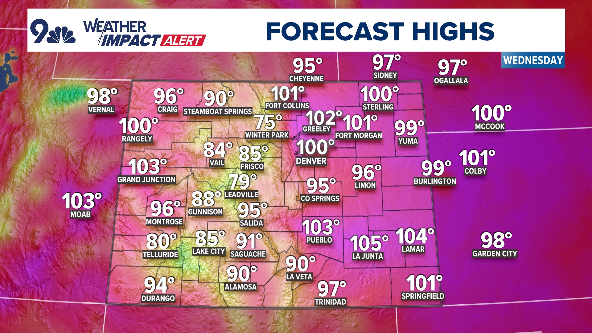 Denver, Colorado, Front Range weather forecast | 9news.com