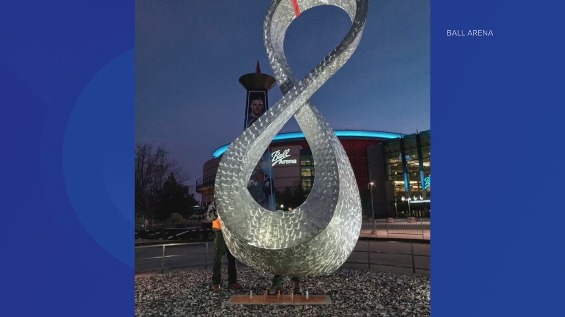 New 'infinity' monument installed at Ball Arena | 9news.com