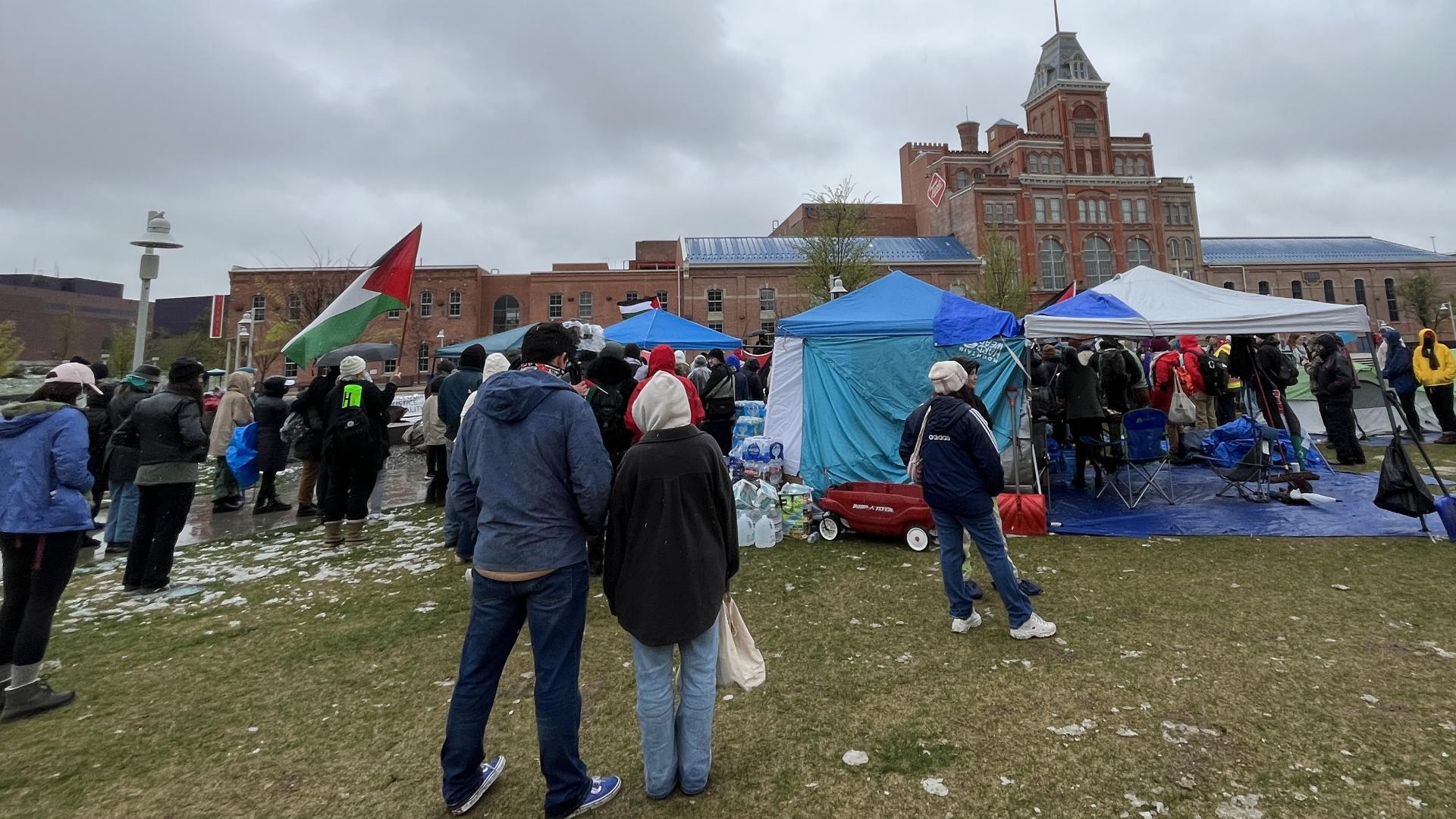 Protests on Tivoli Quad on Auraria Campus enter third day | 9news.com