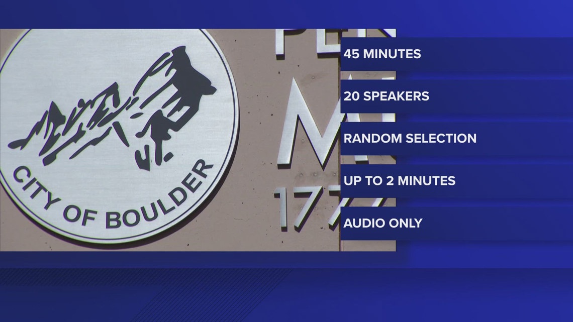 Boulder City Council changes rules for open comment period | 9news.com