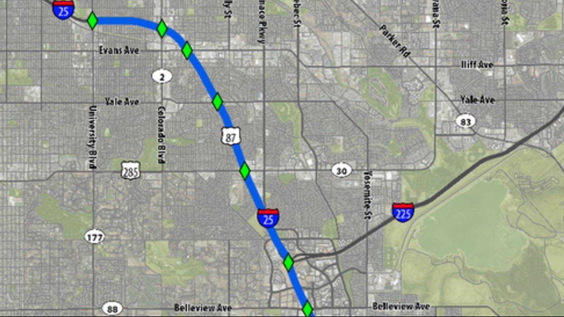 Interstate metering pilot project begins in Denver along I-25 | 9news.com
