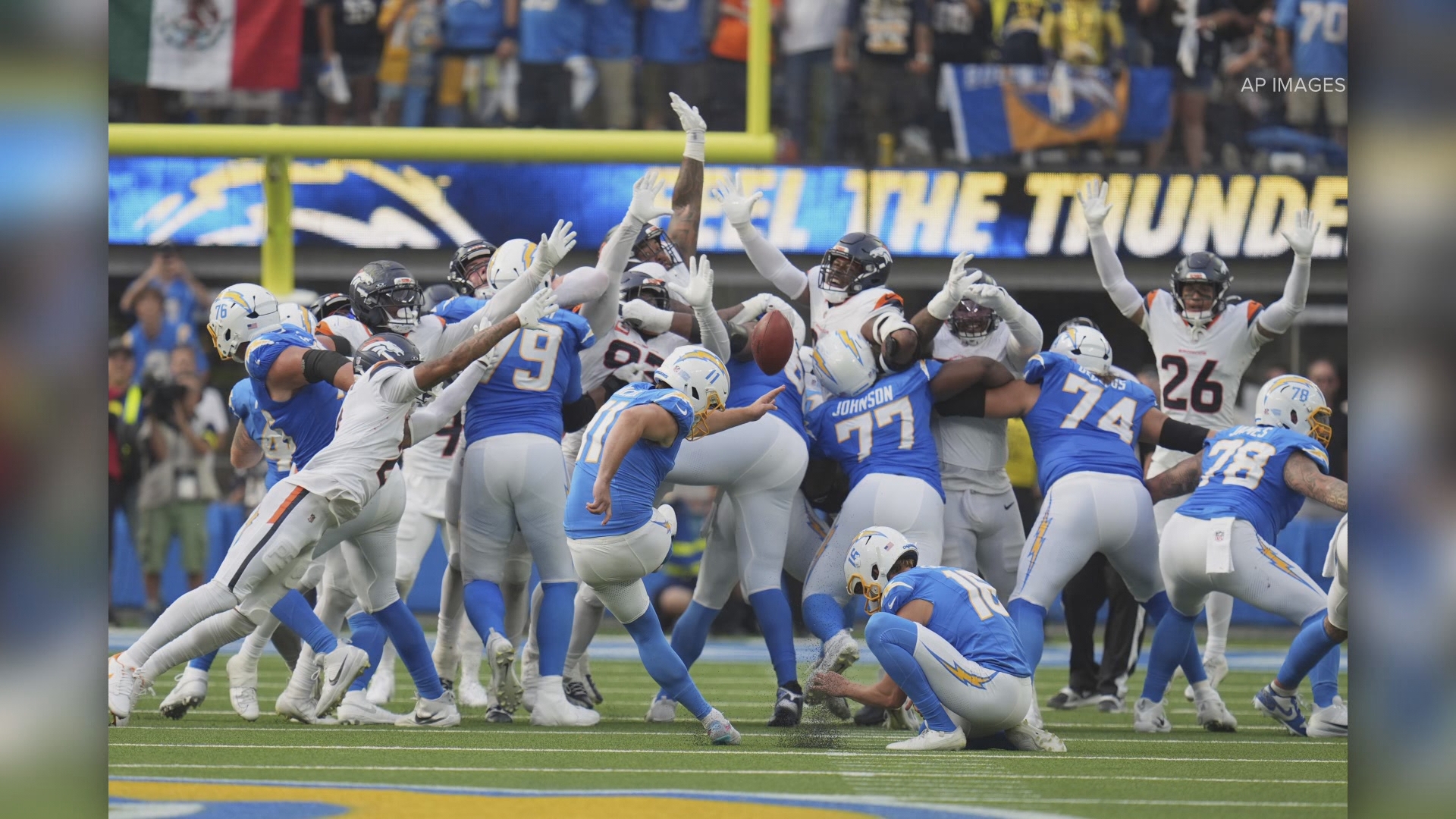 Broncos can't finish off Chargers lose 23-20. | 9news.com