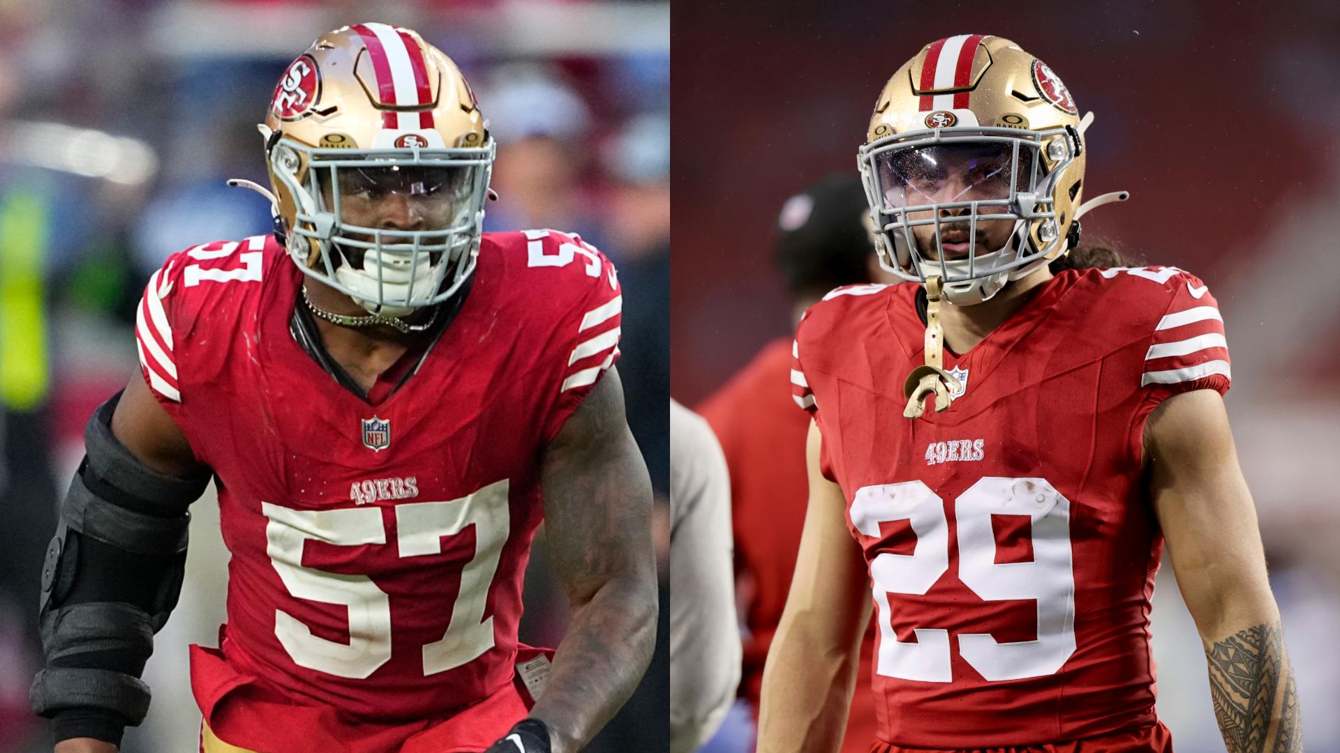 Broncos bolster defense by signing former 49ers Greenlaw, Hufanga ...
