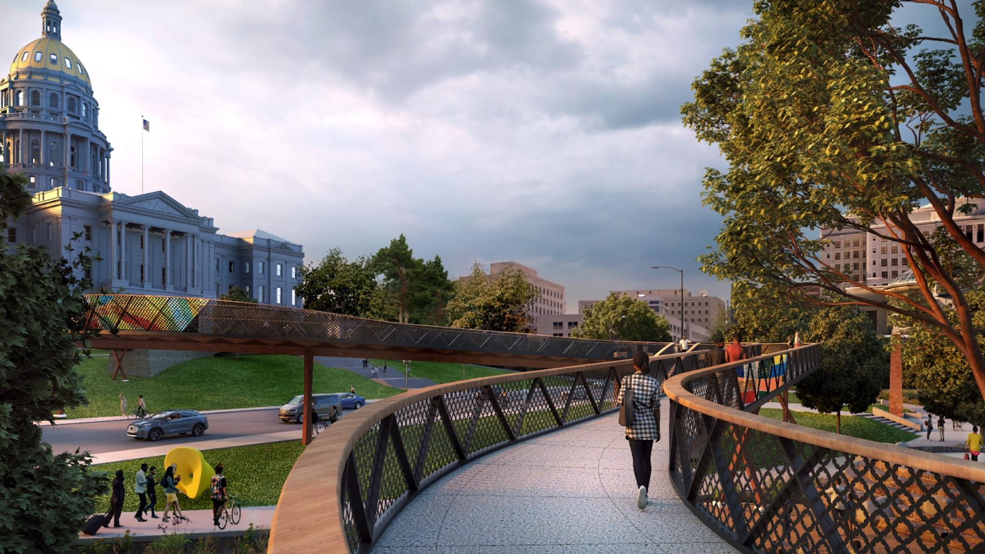 Planned pedestrian bridge at Colorado Capitol draws heavy criticism ...