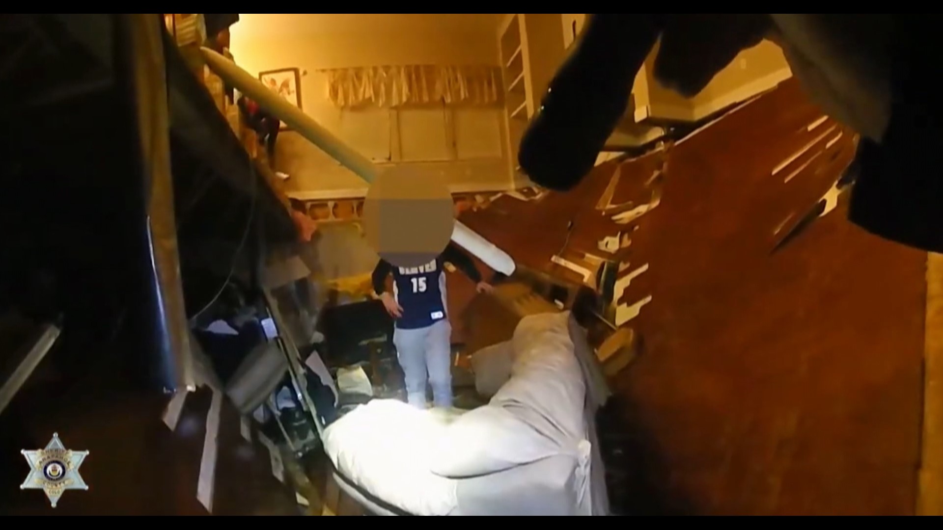 Body camera video from floor collapse in Colorado | 9news.com