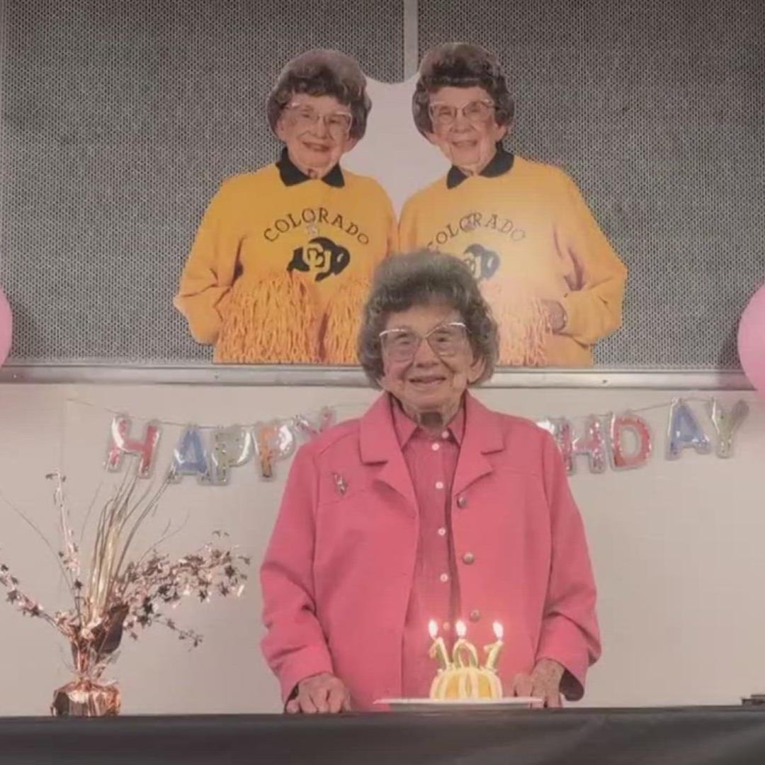 Colorado Buffaloes superfan Peggy Coppom turning 100 | 9news.com