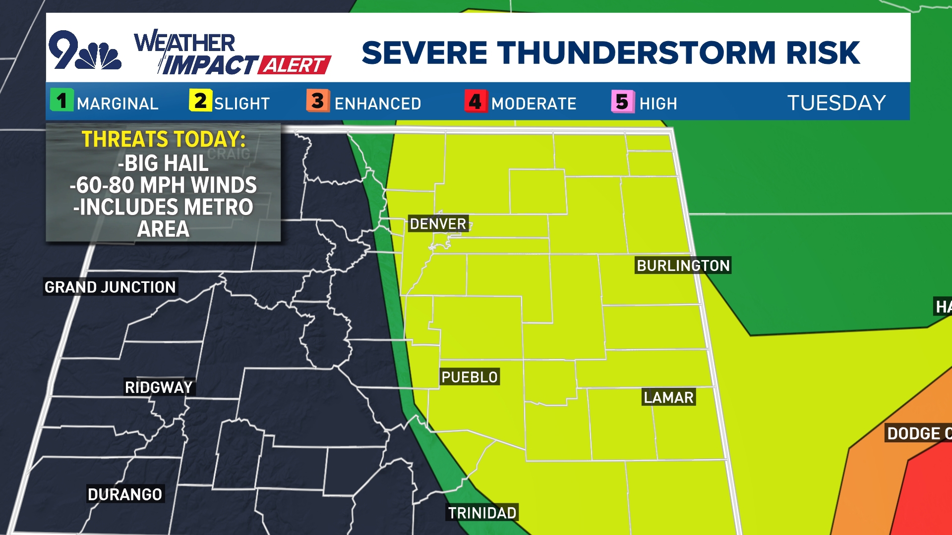 Denver forecast: Severe thunderstorms hit Colorado with large hail risk ...