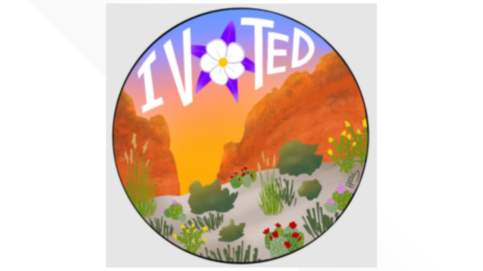Colorado announces winner of 'I Voted' sticker design contest | 9news.com