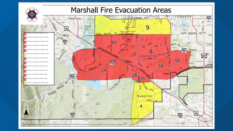 Timeline of Marshall Fire evacuation orders | 9news.com