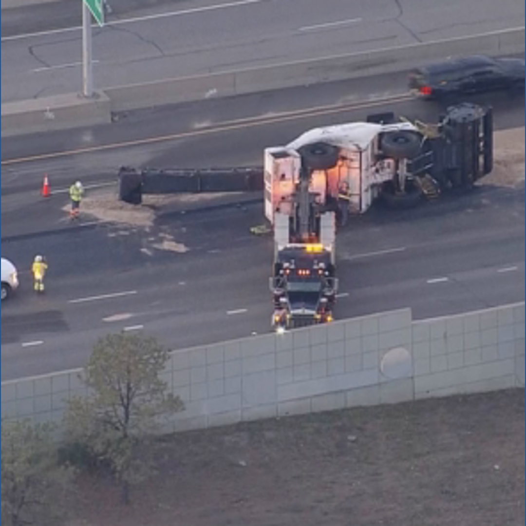SB I-25 back open after construction equipment blocked roadway for ...