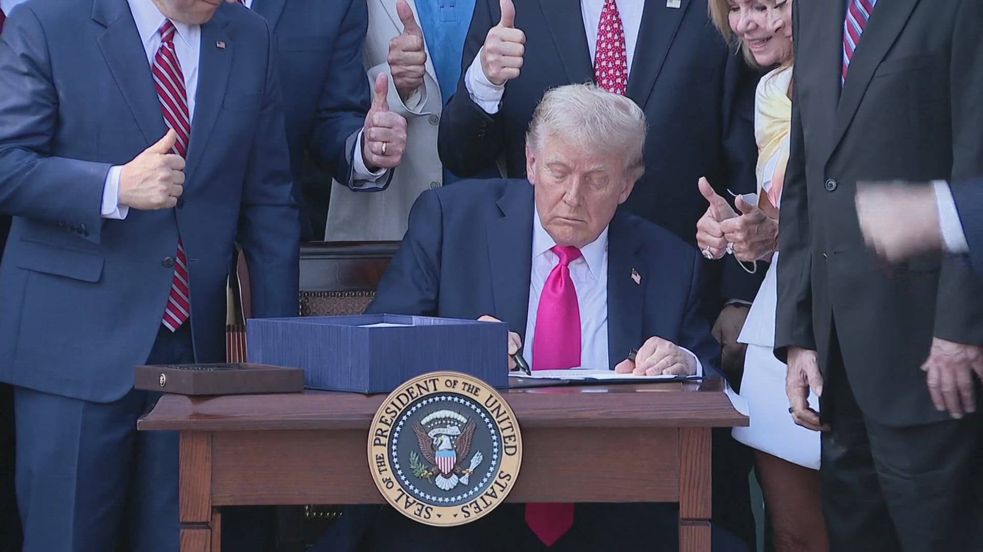 Trump to sign tax and spending bill into law at July 4 picnic | 9news.com