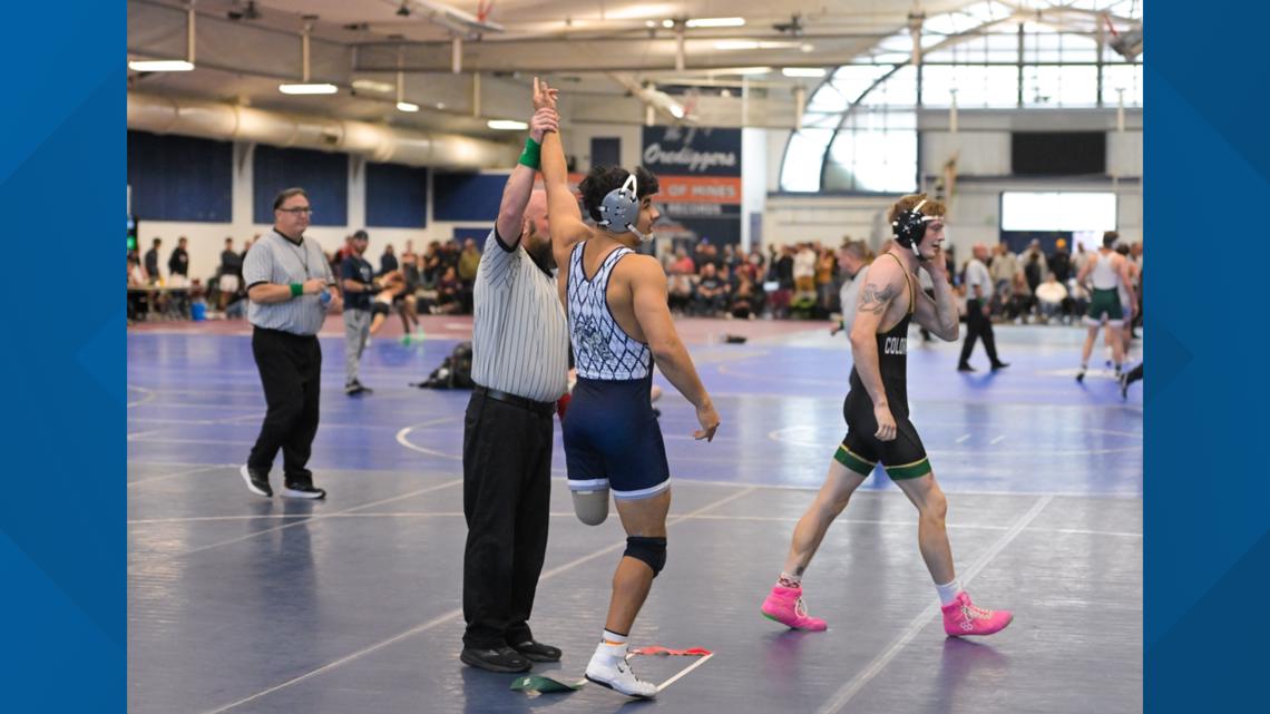 1-legged wrestler defies odds at Colorado School of Mines | 9news.com