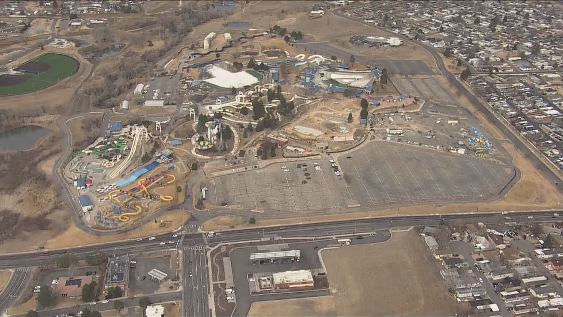 Water World constructing new 'Summit Canyon' rides | 9news.com