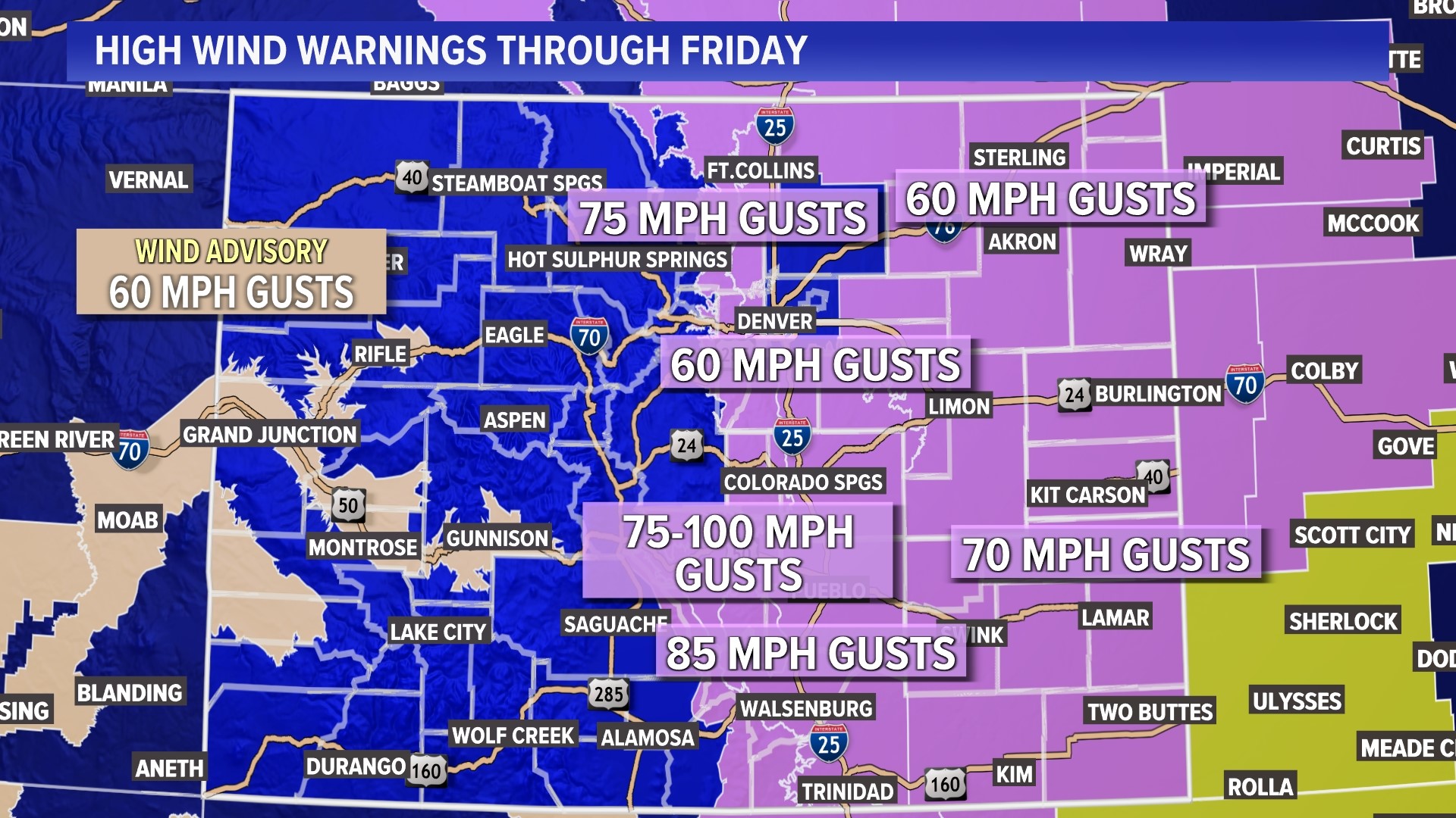 Colorado hit by high winds, strong gusts up to 75 mph on Friday | 9news.com