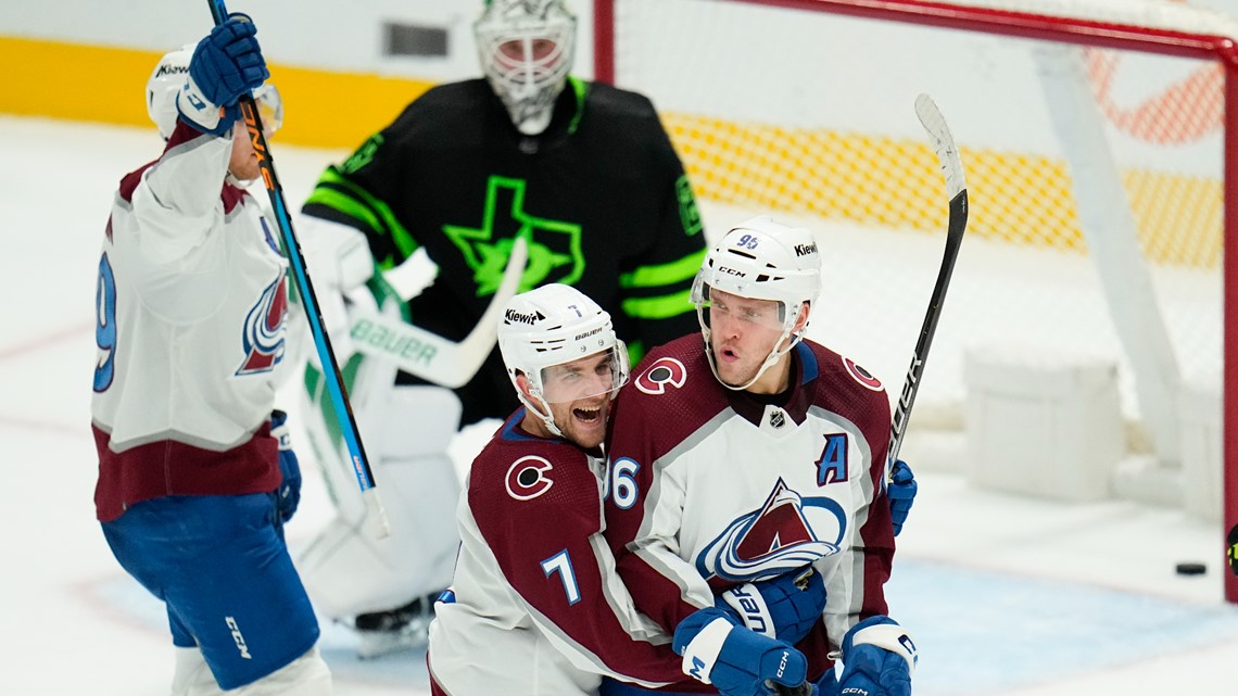 Avalanche score six unanswered goals in comeback win over Stars | 9news.com