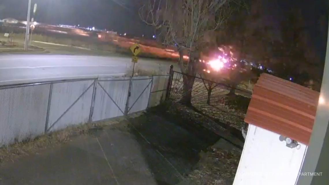 Surveillance video shows explosions after suspect cuts wire on ...