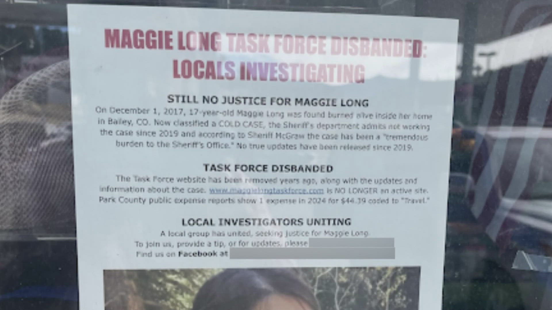 Investigators warn of misleading flyers as Maggie Long homicide ...
