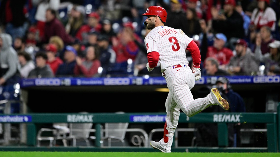 Harper, Hoskins lead Phillies past error-prone Rockies | 9news.com