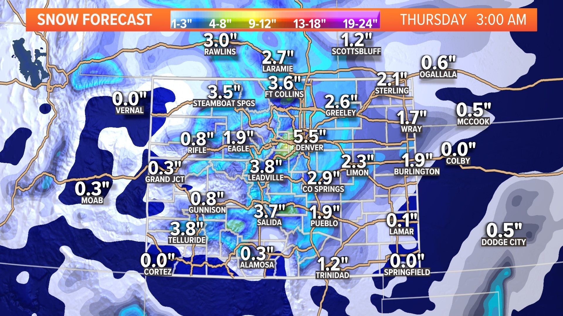Denver, CDOT plows prepare for snow, ice during rush hour commute ...