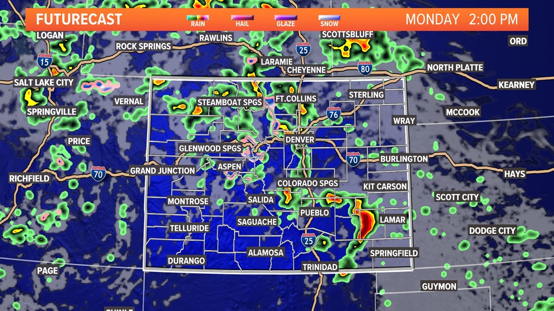Severe weather in Colorado: Heavy rain, hail possible Monday | 9news.com