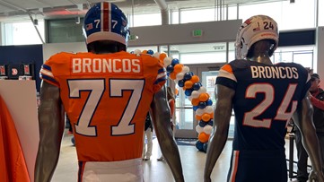 Broncos to wear 1977 throwback uniforms in 3 games | 9news.com