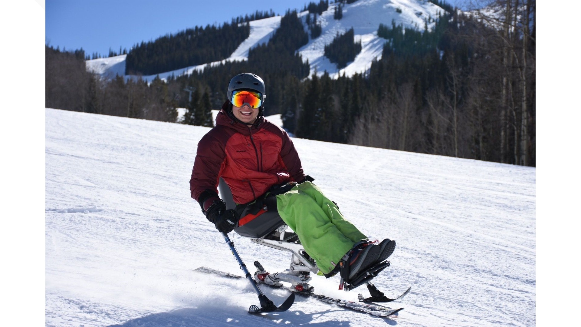 Professional skier throws first double backflip on sit ski | 9news.com