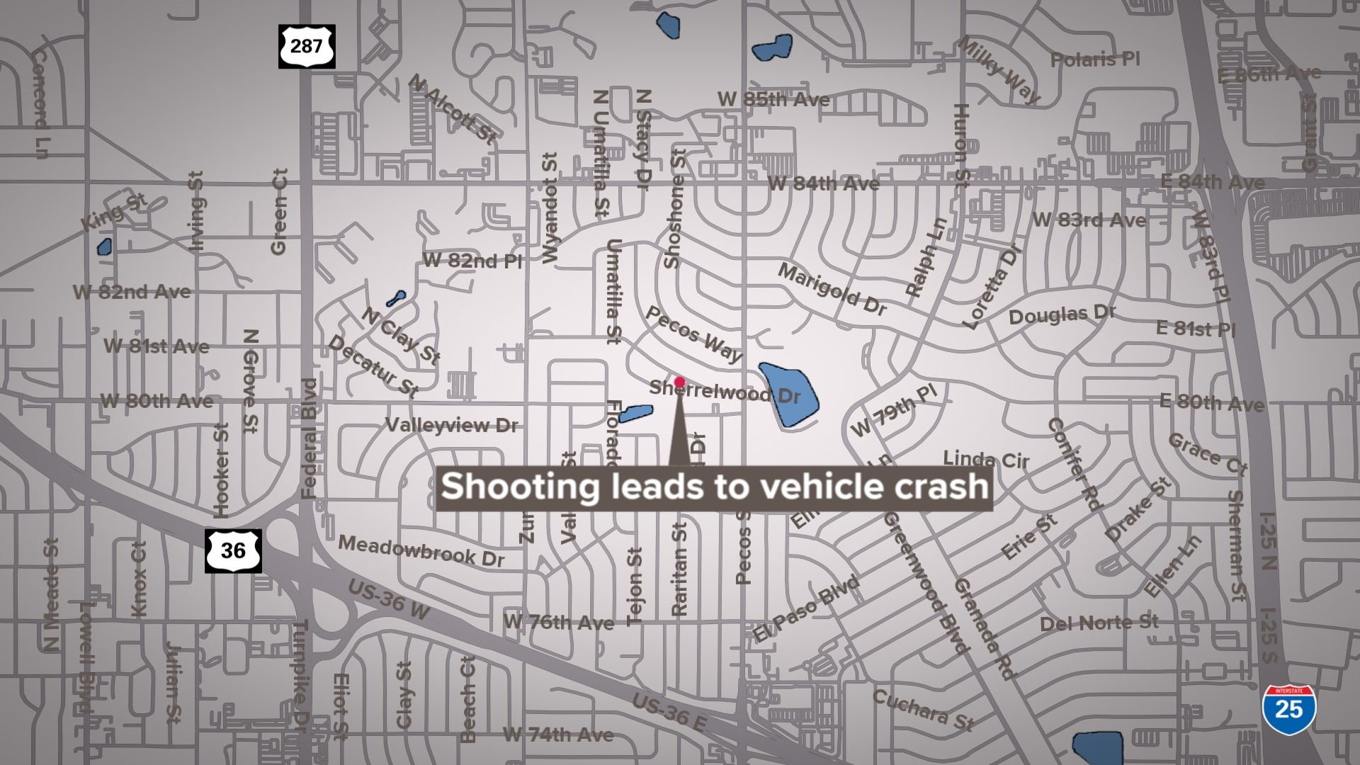 Adams County shooting, crash leaves 1 dead | 9news.com